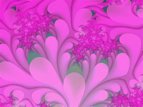 Pink Leaves Fractal Art By Vicky Brago Mitchell Fractal Art Fractals