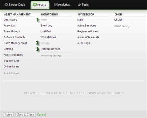 Menu Customization Navigation Bar