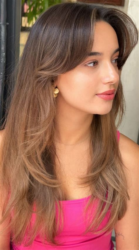40 Long Layered Hairstyles To Enhance Straight Hair Soft Ash Brown