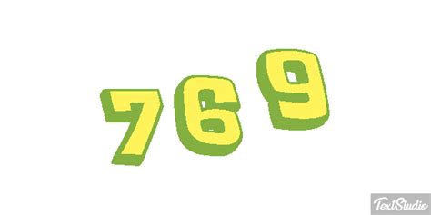 769 Number Animated  Logo Designs