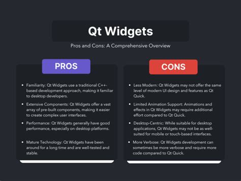 Qt Widgets Vs Qt Quick Deciding The Best Approach For Your Project