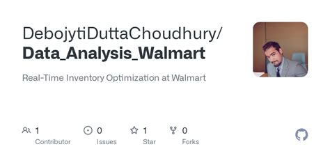 Github Debojytiduttachoudhury Data Analysis Walmart Real Time Inventory Optimization At Walmart