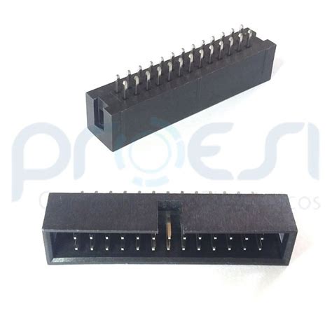 Conector Header 26 Vias Sem Trava 180°