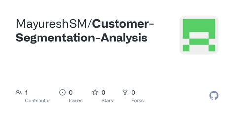 GitHub MayureshSM Customer Segmentation Analysis