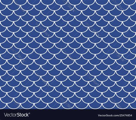 Fish Scales Seamless Pattern Royalty Free Vector Image