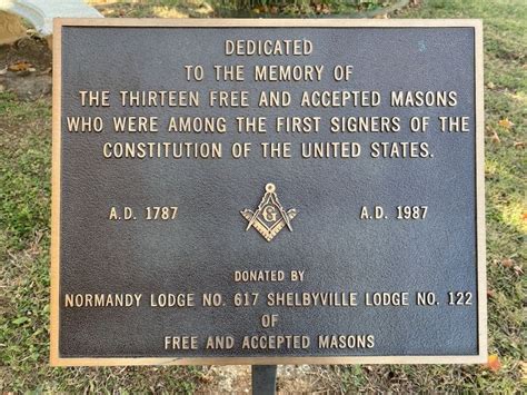 Masons Who Signed The Constitution Of The U S Historical Marker