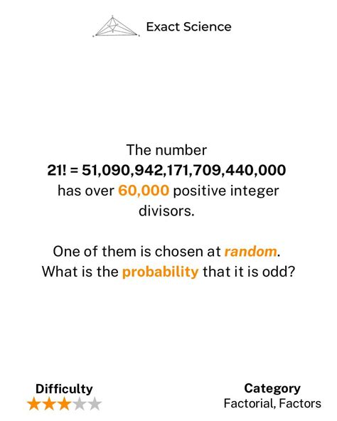 Problem Of The Day 89 Integer Divisors Exact Science Posted On The