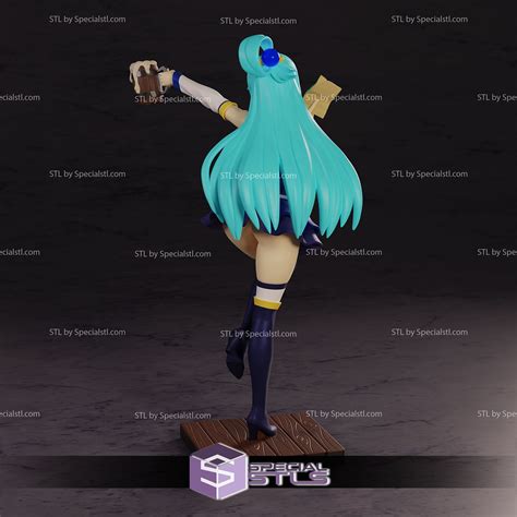 Aqua Stl Files Drunk From Konosuba 3d Printable Specialstl