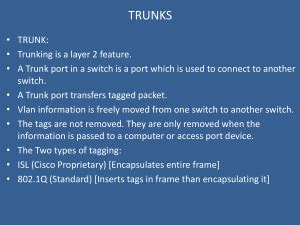 VLAN Reference Sheet Configuration Troubleshooting