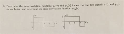 Solved T And Y T Determine The Autocorrelation Chegg