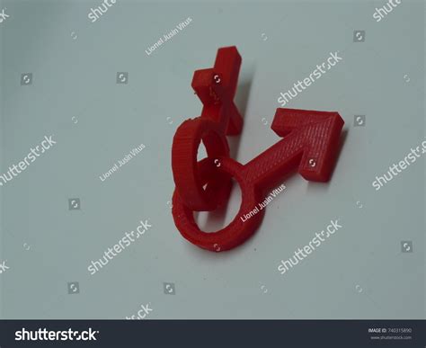 Red D Printed Sex Symbol Concept Stock Photo Shutterstock