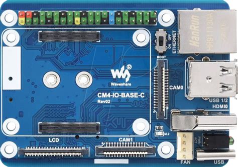waveshare raspberry pi compute modul 4 mini base board mit rtc rev