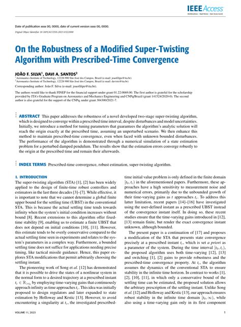 pdf on the robustness of a modified super twisting algorithm with