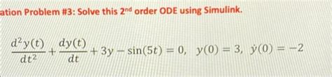 use simulink models to answer each ode example of