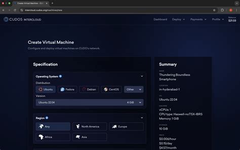 Creating A Virtual Machine Welcome To Cudos Docs