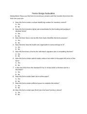 Forms Design Quiz Questions Docx Forms Design Evaluation Instructions Please Use This Form To