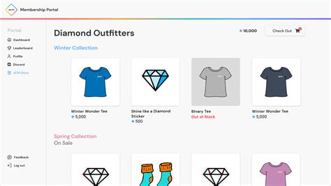 collection display · issue 459 · acmucsd membership portal ui · github
