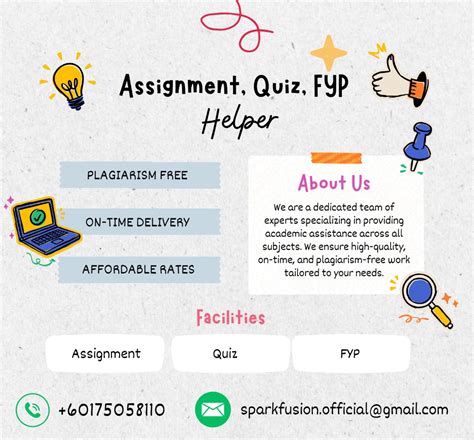 assignment writing quiz fyp data analysis coding services tuition on carousell