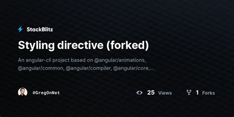 styling directive forked stackblitz