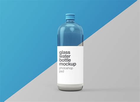 Free Glass Water Bottle Mockup Psd Good Mockups