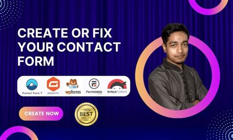 fix or build or contact form using contact form 7 gravity form and