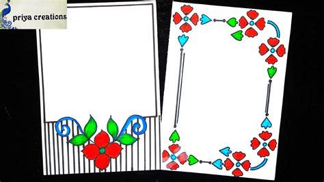 Project Work Designsassignment Front Page Designborder Designs For