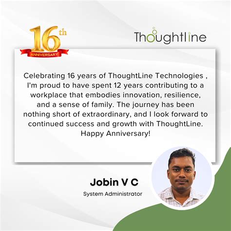 Thoughtline Technologies On Linkedin Thoughtlineat16 16yearstrong