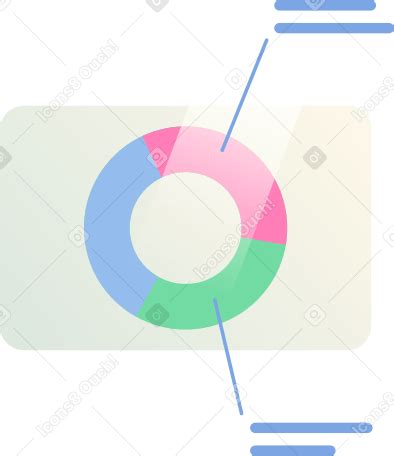 Pie Chart Animated Illustration In GIF Lottie JSON AE