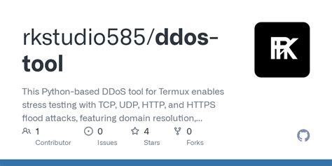 Github Rkstudio Ddos Tool This Python Based Ddos Tool For Termux Enables Stress Testing