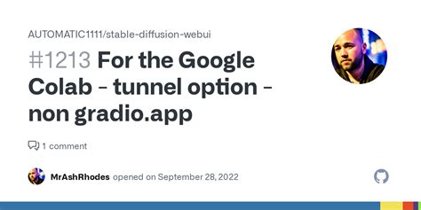 For The Google Colab Tunnel Option Non Gradio App Issue AUTOMATIC Stable