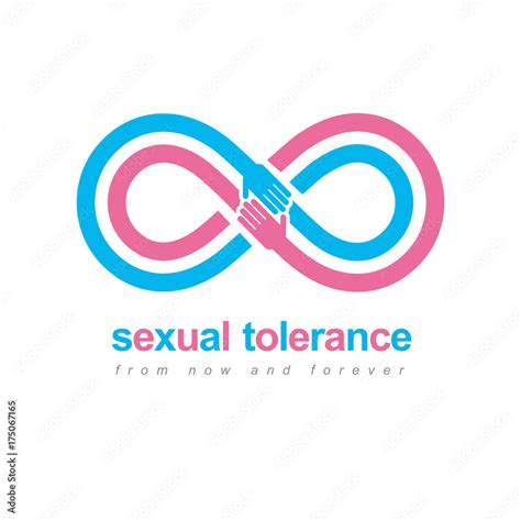 Sexual Tolerance Conceptual Symbol Zero Tolerance Vector Symbol Created With Infinity Loop