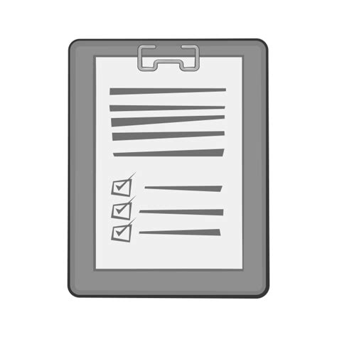 Diagn Stico En Icono De Papel Estilo Monocromo Negro Png Diagn Stico Papel Icono Png Y