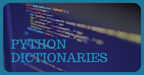 Dictionaries In Python