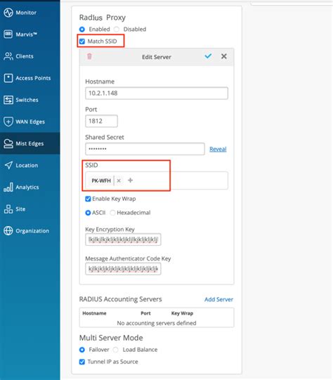 Mist Edge Radius Proxy Configuration Guide Mist Mist Edge Radius Proxy Configuration Guide Mist