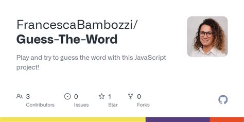 Github Francescabambozziguess The Word Play And Try To Guess The
