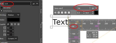 Why Does GIMP Require Such Enormous Font Type Sizes Graphic Design Stack Exchange