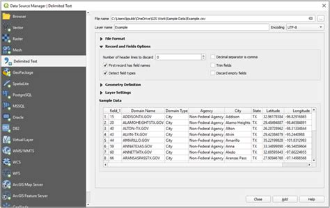 Importing Common Static Data To QGIS Silver Spring Energy Consulting Ltd