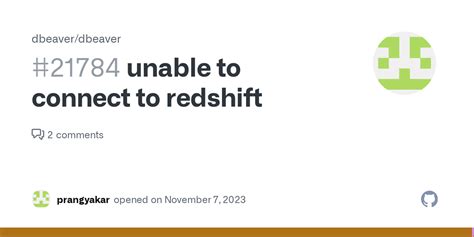 Unable To Connect To Redshift · Issue 21784 · Dbeaverdbeaver · Github