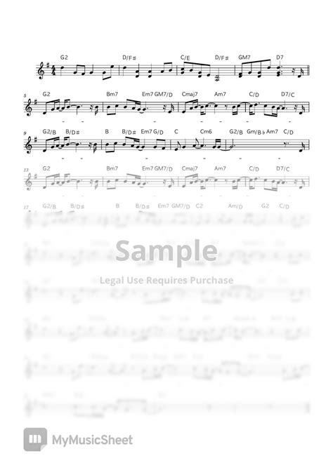 김도훈 보혈을 지나 G Key 멜로디악보 Sheets By 생명의건반