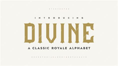 Premium Vector Vintage And Classic Typography Font Set Design Vector