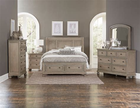 Windchester Chambre à Coucher Avec Rangement 6 Mcx Très Grand Gris Léon
