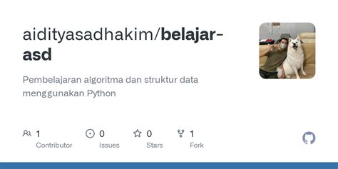 Github Aidityasadhakimbelajar Asd Pembelajaran Algoritma Dan Struktur Data Menggunakan Python