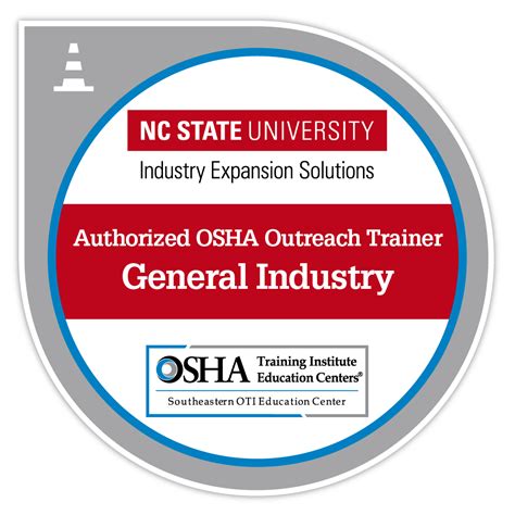 Osha Outreach Trainer General Industry Credly
