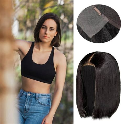 Human Hair Wigs For Women Short Bob Wigs Human Hair Straight Wig Black