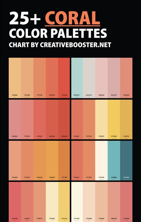 25 Best Coral Color Palettes With Names And Hex Codes Artofit