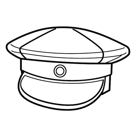 Premium Vector Simplified Postman Cap Illustration For Various