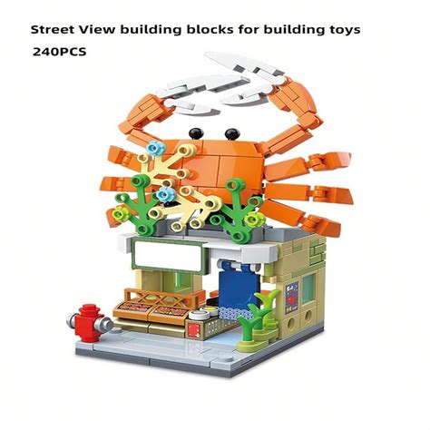 240pcs Small Particle Diy Assembling Building Blocks Claw Machine