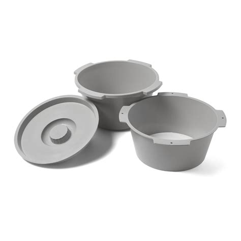Medline Commode Buckets Mds80306bh W Lid And Handle G222 0903 W Lid Vitality Medical