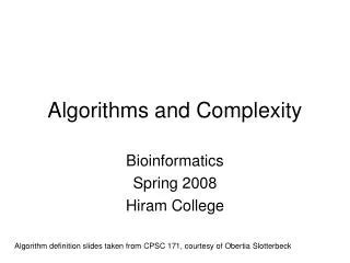 PPT - Time Complexity of Algorithms PowerPoint Presentation, free ...