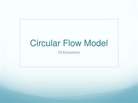 PPT Circular Flow Model PowerPoint Presentation Free Download ID 2517792